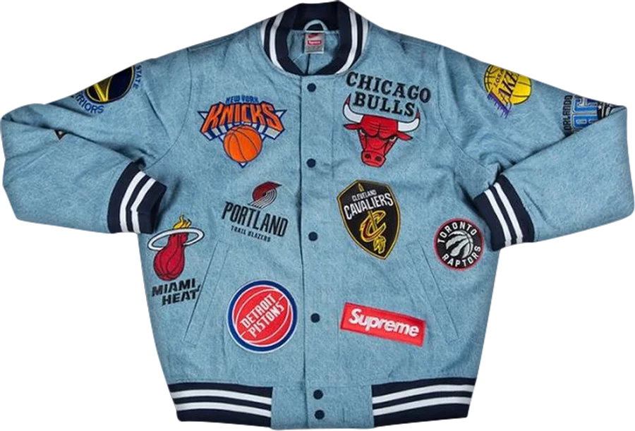 Supreme x Nike x NBA Teams Warm Up Jacket 'Denim' – SIte web
